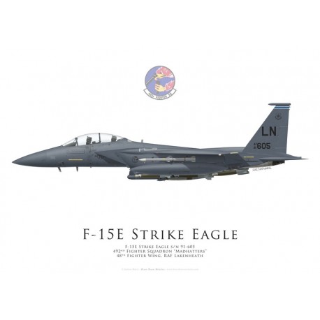 F-15E Strike Eagle, 492nd Fighter Squadron, 48th Fighter Wing ...