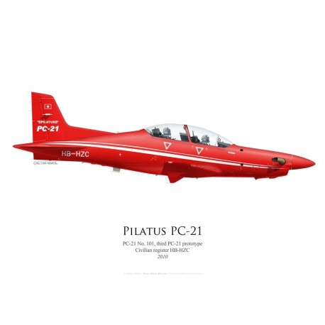 Pilatus PC-21, HB-HZC, troisième prototype - Bravo Bravo Aviation