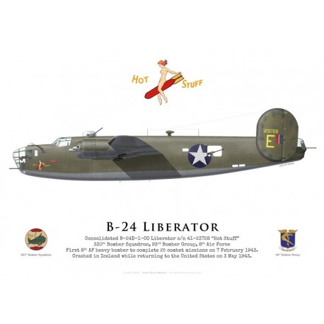 B-24D "Hot Stuff", 330th Bomb Squadron, 93rd Bomb Group, 1943 - Bravo ...