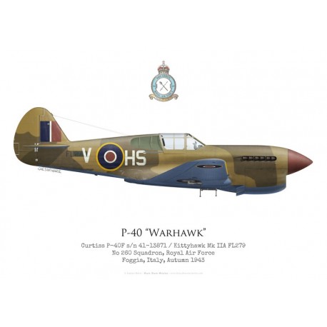 P-40F / Kittyhawk Mk IIA, No 260 Squadron RAF, Italy, 1943 - Bravo ...