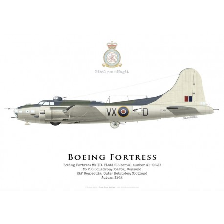 Fortress IIA FL451, No 206 Squadron, Coastal Command, Royal Air Force ...
