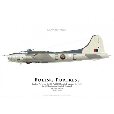 Fortress IIA FL464, No 220 Squadron, Coastal Command, Azores, 1943-1944 ...