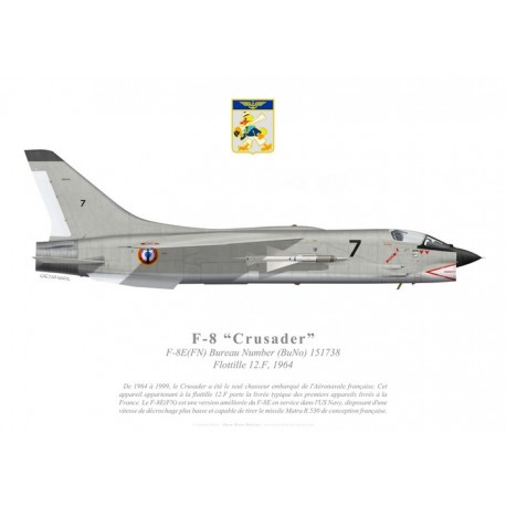 F-8E(FN) Crusader, Flottille 12.F, French Navy, 1964