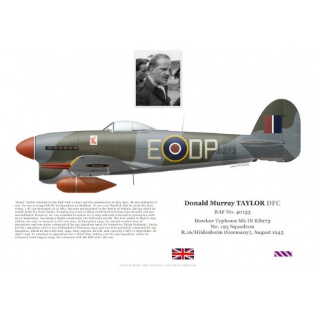 Donald Taylor, Typhoon Mk IB, No 193 Squadron RAF, 1945 - Bravo Bravo Aviation