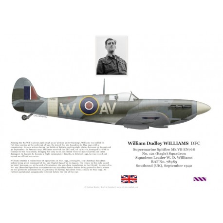 William Williams DFC, Spitfire Mk Vb, No 121 (Eagle) Squadron RAF, 1942 ...