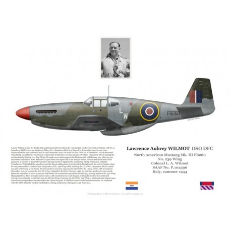 Lawrence Wilmot DSO DFC, Mustang Mk III FB260, No 239 Wing RAF, 1944 ...