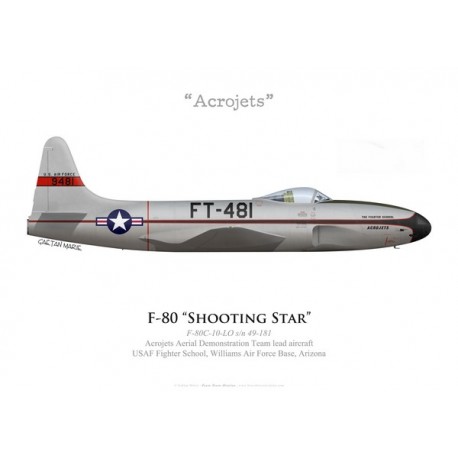 F-80C Shooting Star, Acrojets Aerial Demonstration Team, USAF Fighter ...