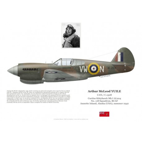 Arthur Yuile, Kittyhawk Mk IA AL224, No 118 Squadron RCAF, 1942 - Bravo ...