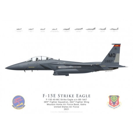 F-15E Strike Eagle, 389th Fighter Squadron, 366th Fighter Wing ...