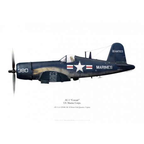 AU-1 Corsair, US Marine Corps, MCAS Brown Field, Quantico, Virginia ...