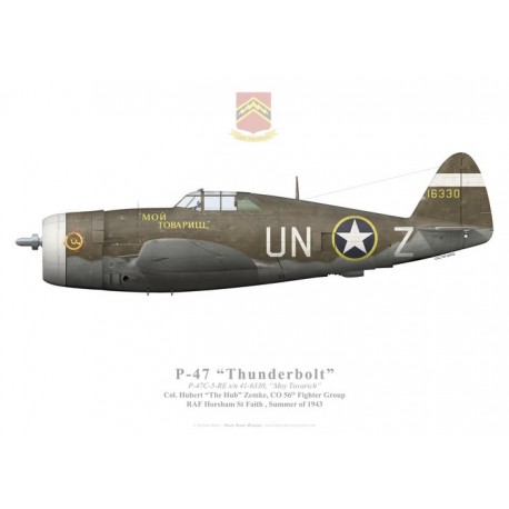 P-47C Thunderbolt, "Moy Tovarich", Col. Hubert Zemke, 56th FG - Bravo ...